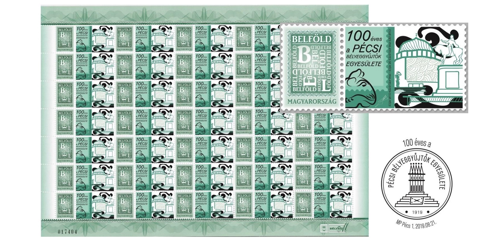 Magyar Posta Ltd. - 100 years of the Pécs Stamp Collectors’ Club